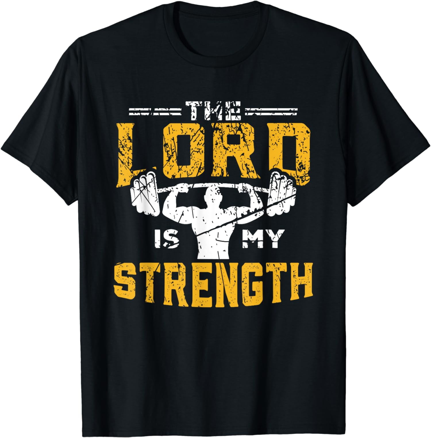 Jesus Workout The Lord is my Strength Christian Gym T-Shirt - Walmart.com