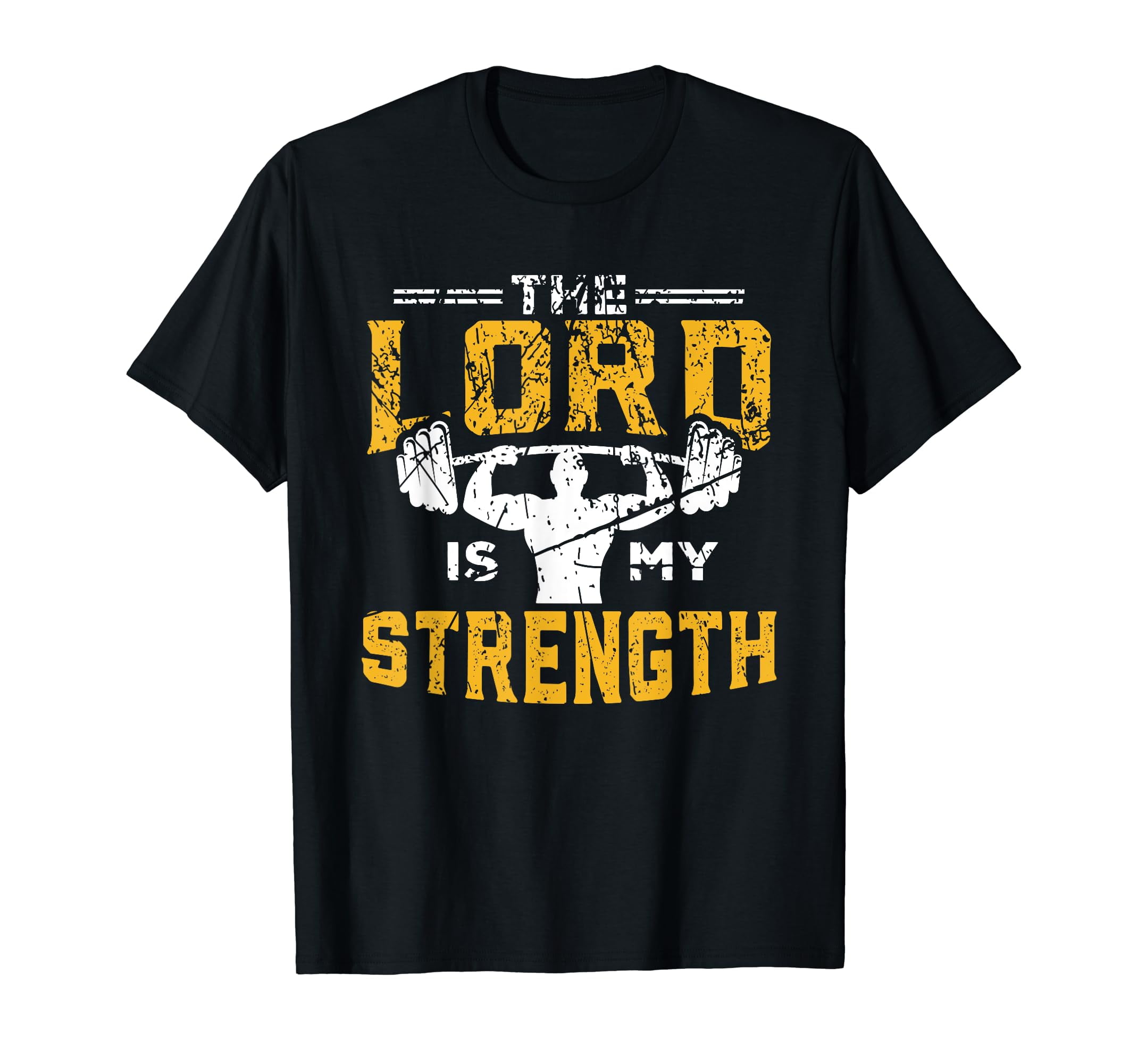 Jesus Workout The Lord is my Strength Christian Gym T-Shirt - Walmart.com