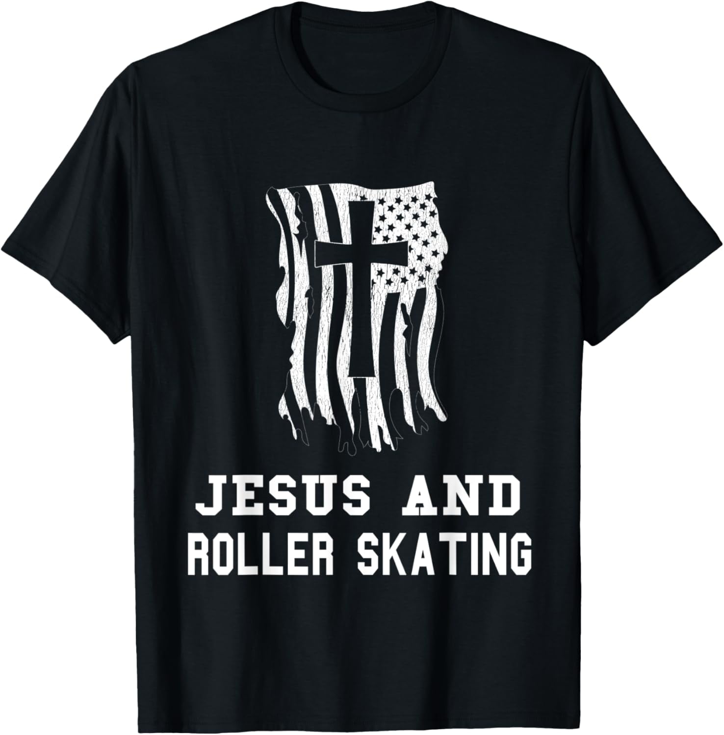 Jesus and Roller Skating Design for a Christian Jesus Fan T-Shirt ...