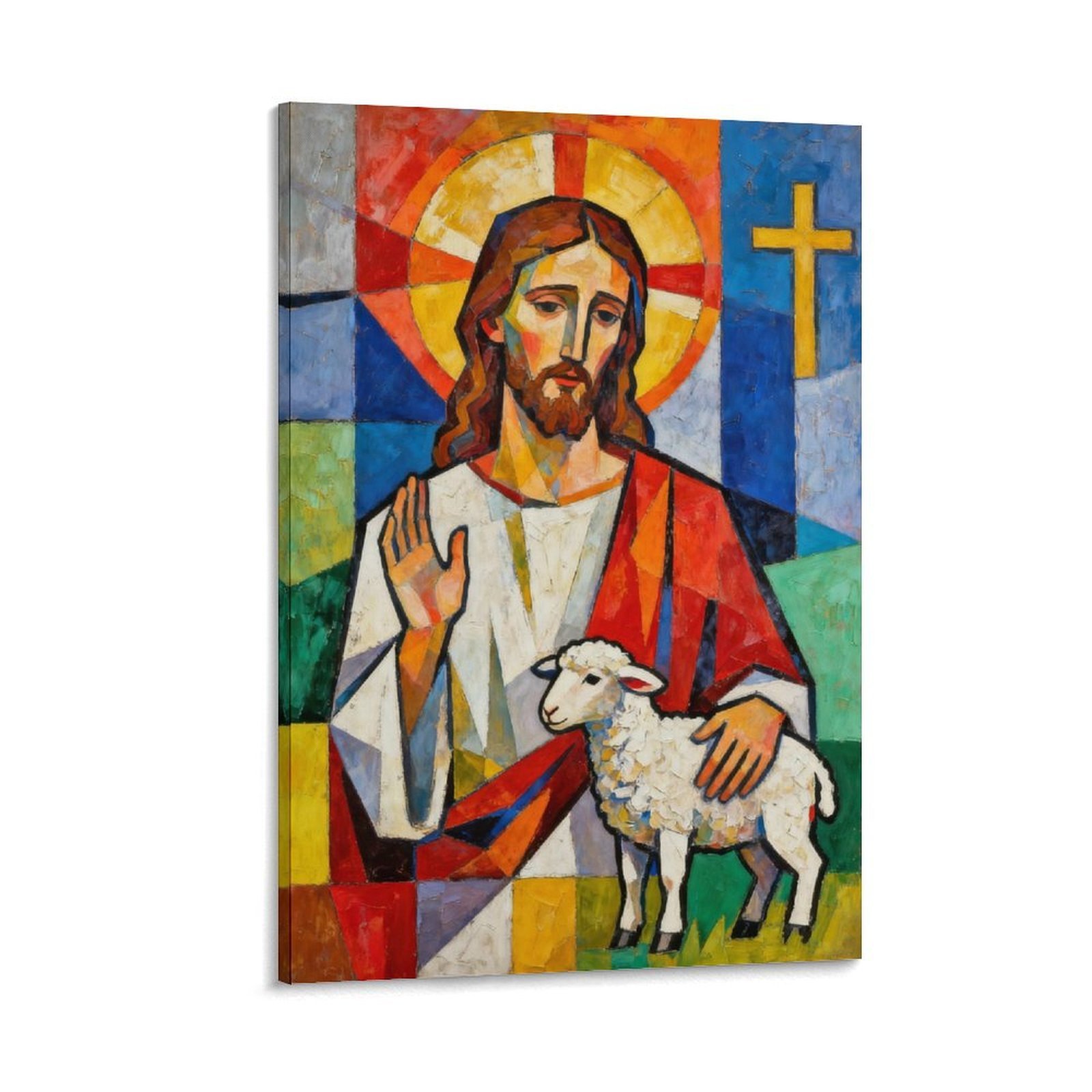 Jesus-art-Abstractionism Romanticism Painting On Canvas Wall Art Poster ...
