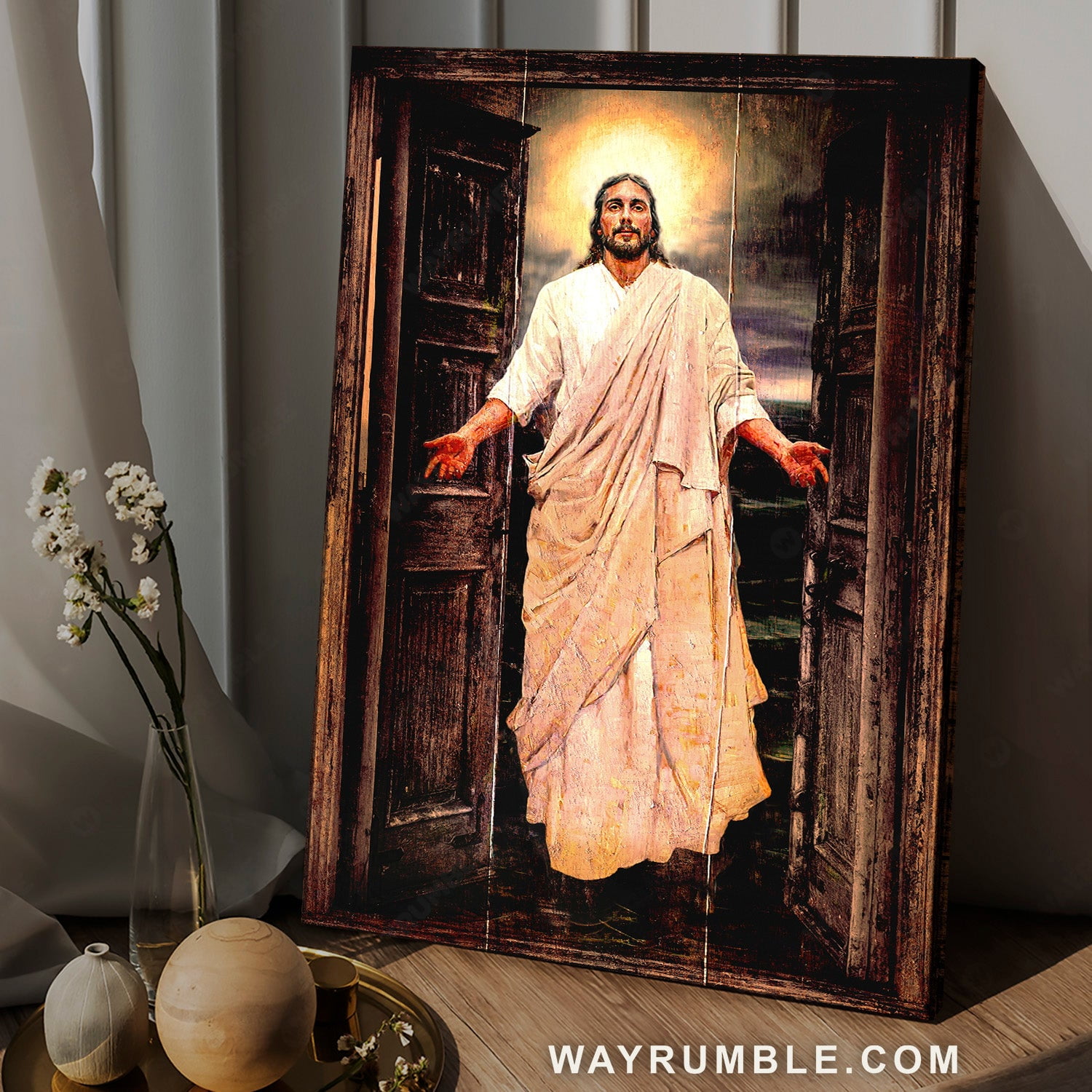 Jesus calls, Watercolor Jesus painting, Infinite halo - Jesus Portrait ...