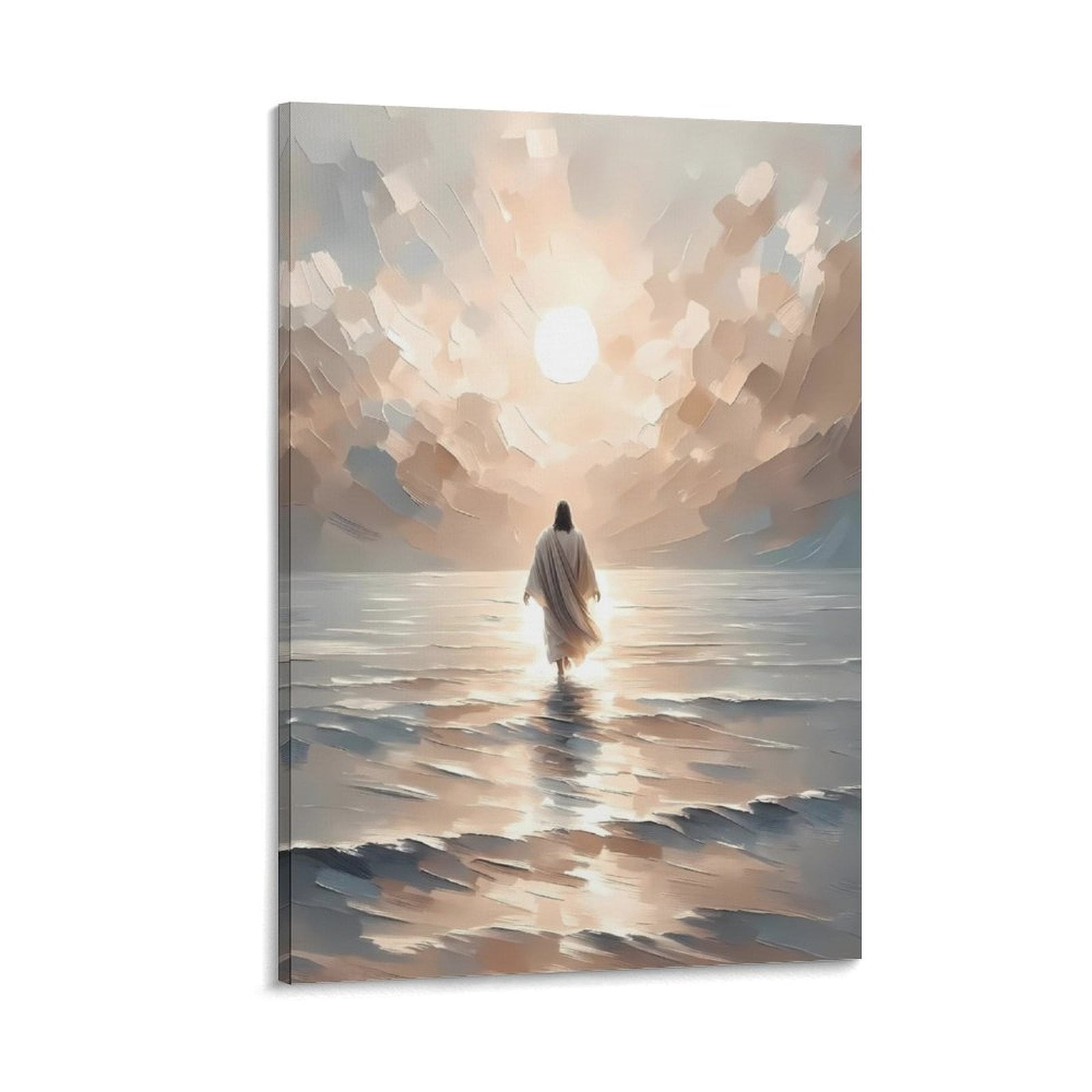 Jesus canvas wall mural, depicting the divine mercy of Jesus. A ...