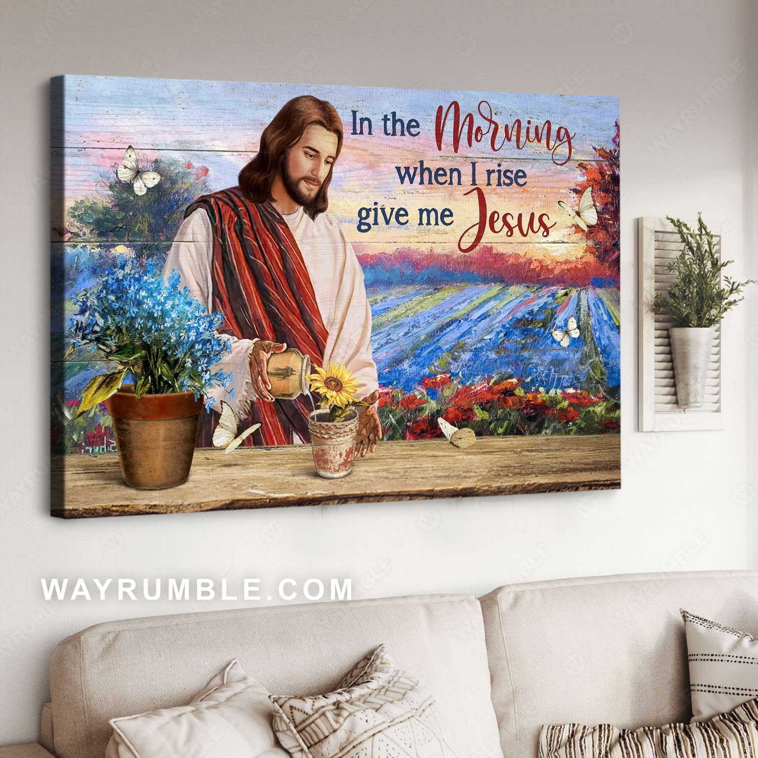 Jesus drawing, Watering flower, Flower field, When I rise give me Jesus ...