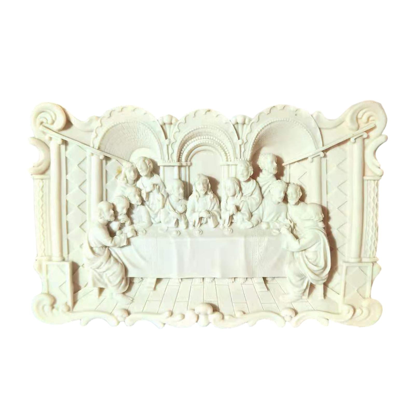 Jesus having dinner Figurine, Religious Sculpture, Religious resin ...