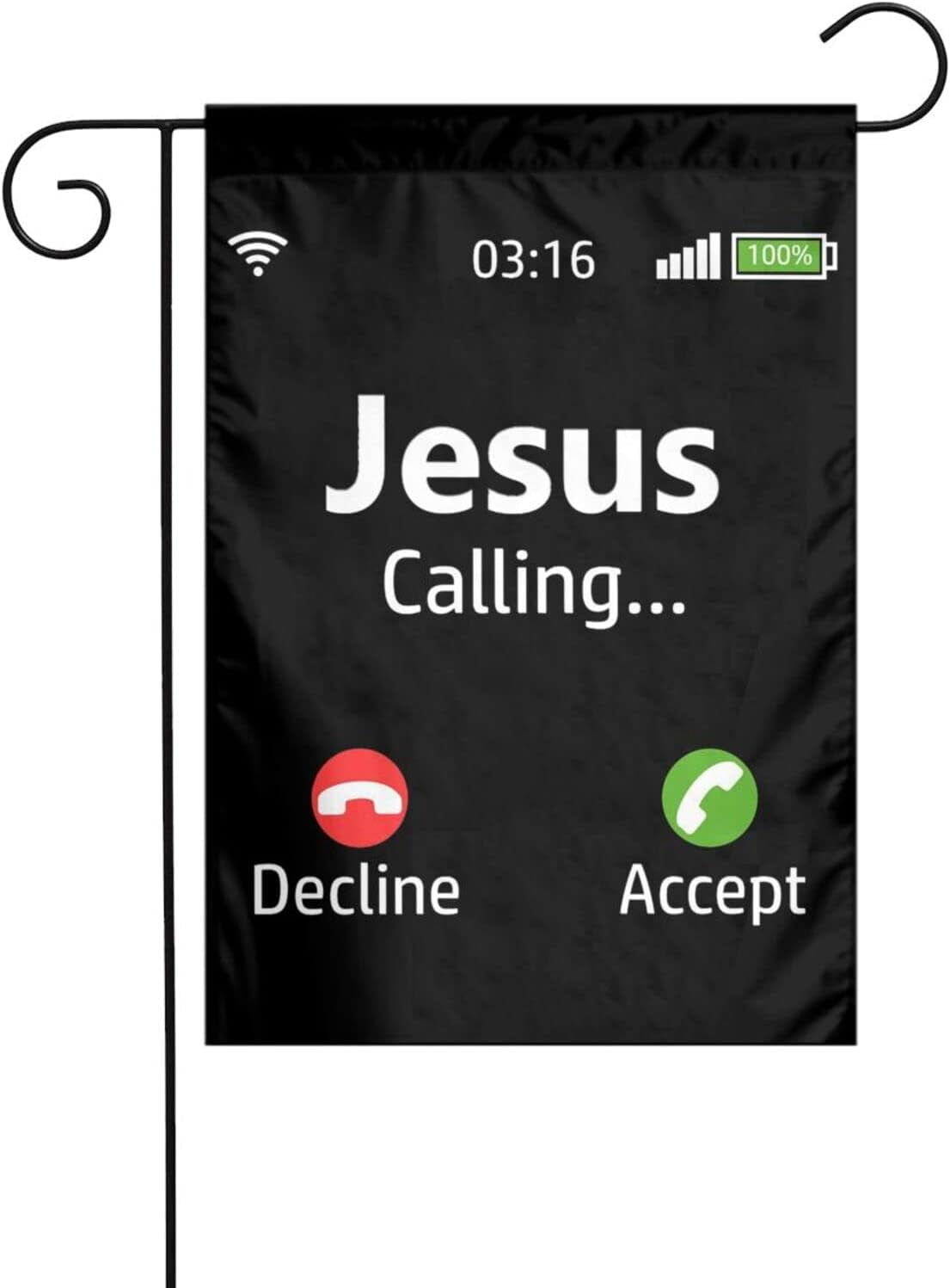 Jesus is Calling Christian Garden Flag Double-sided Printing 12x18 Inch ...