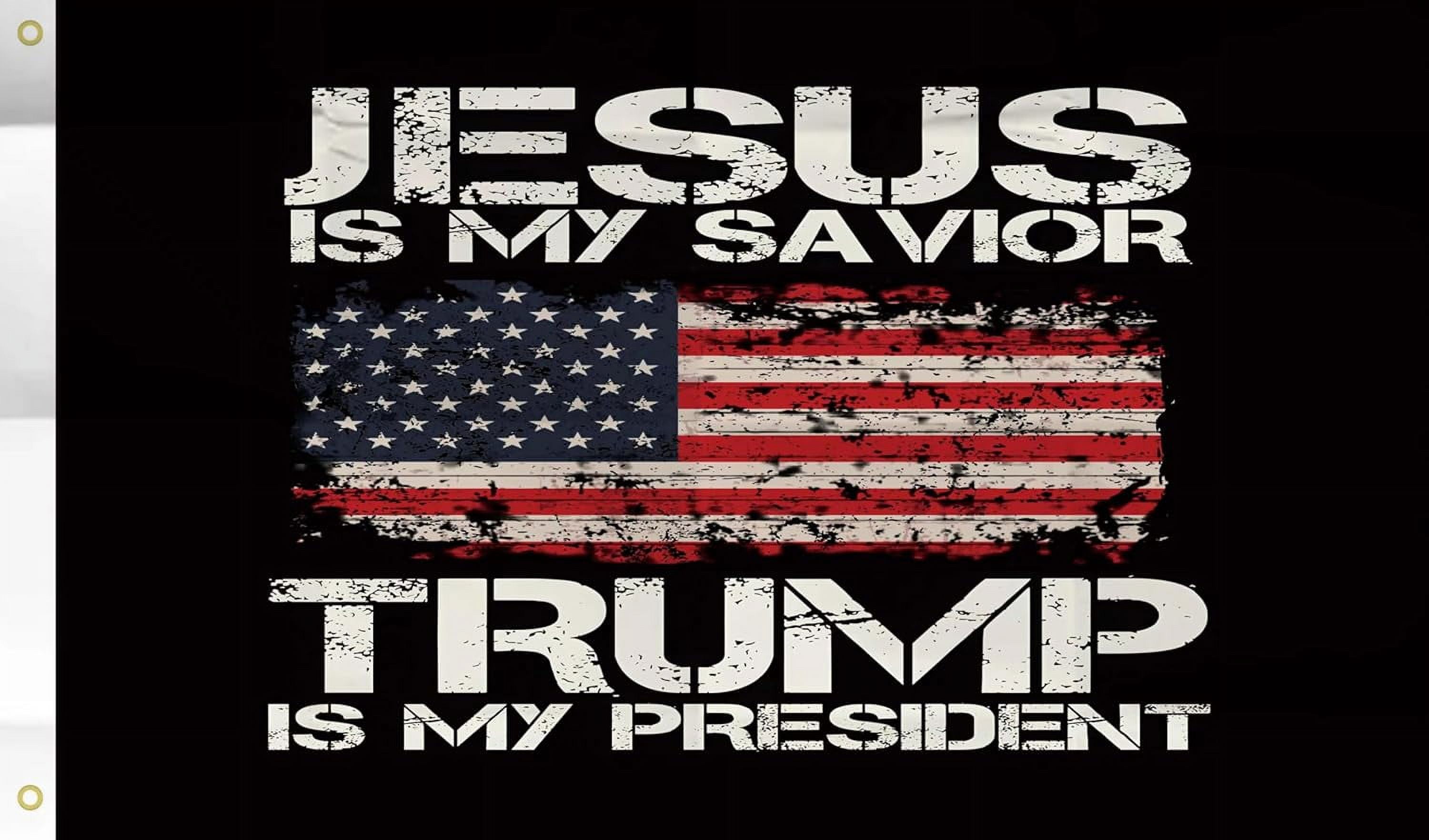 Jesus Hats For Men Jesus Is My Savior Trump Is My President Trucker Cap ...