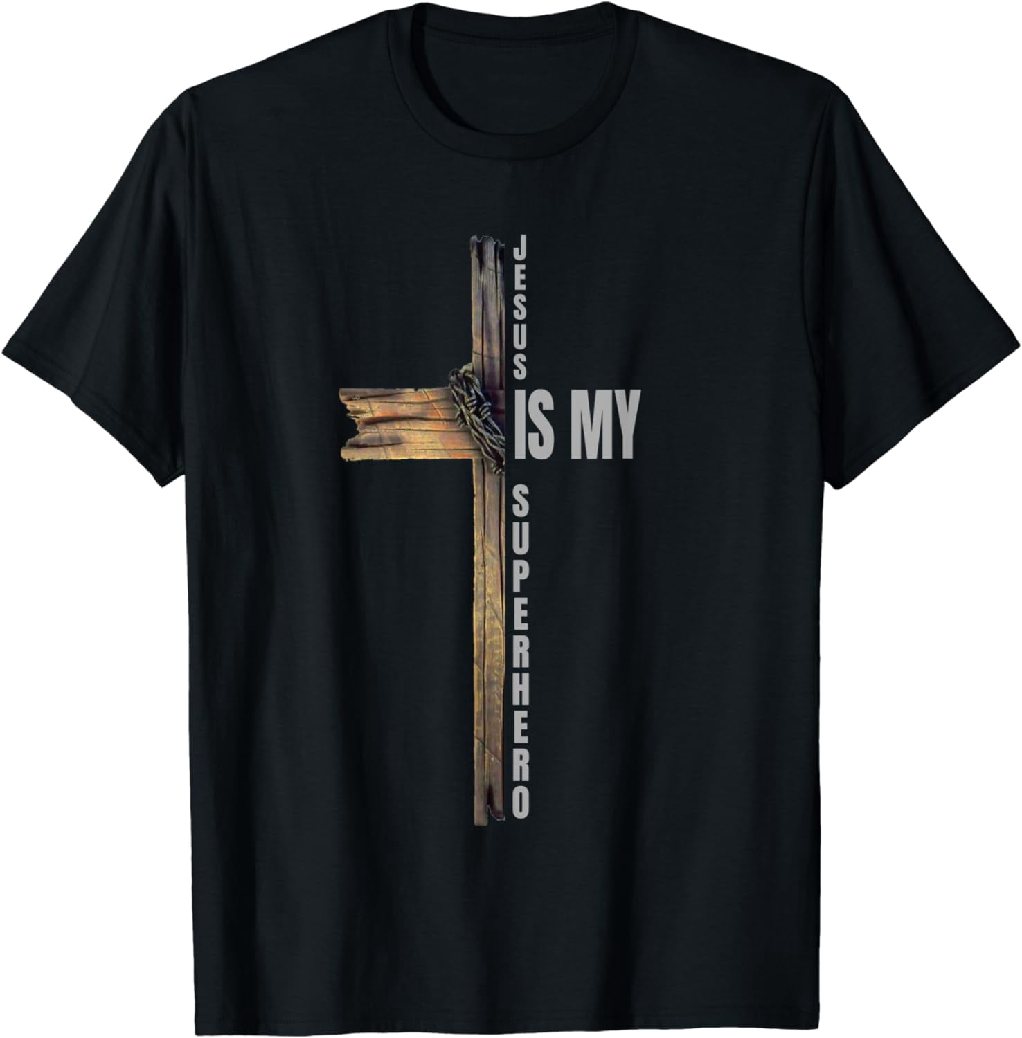 Jesus is my superhero Religious Christian Cross T-Shirt - Walmart.com