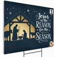 Jesus is the Reason for the Season Sign, Double Sided Jesus Yard Sign ...