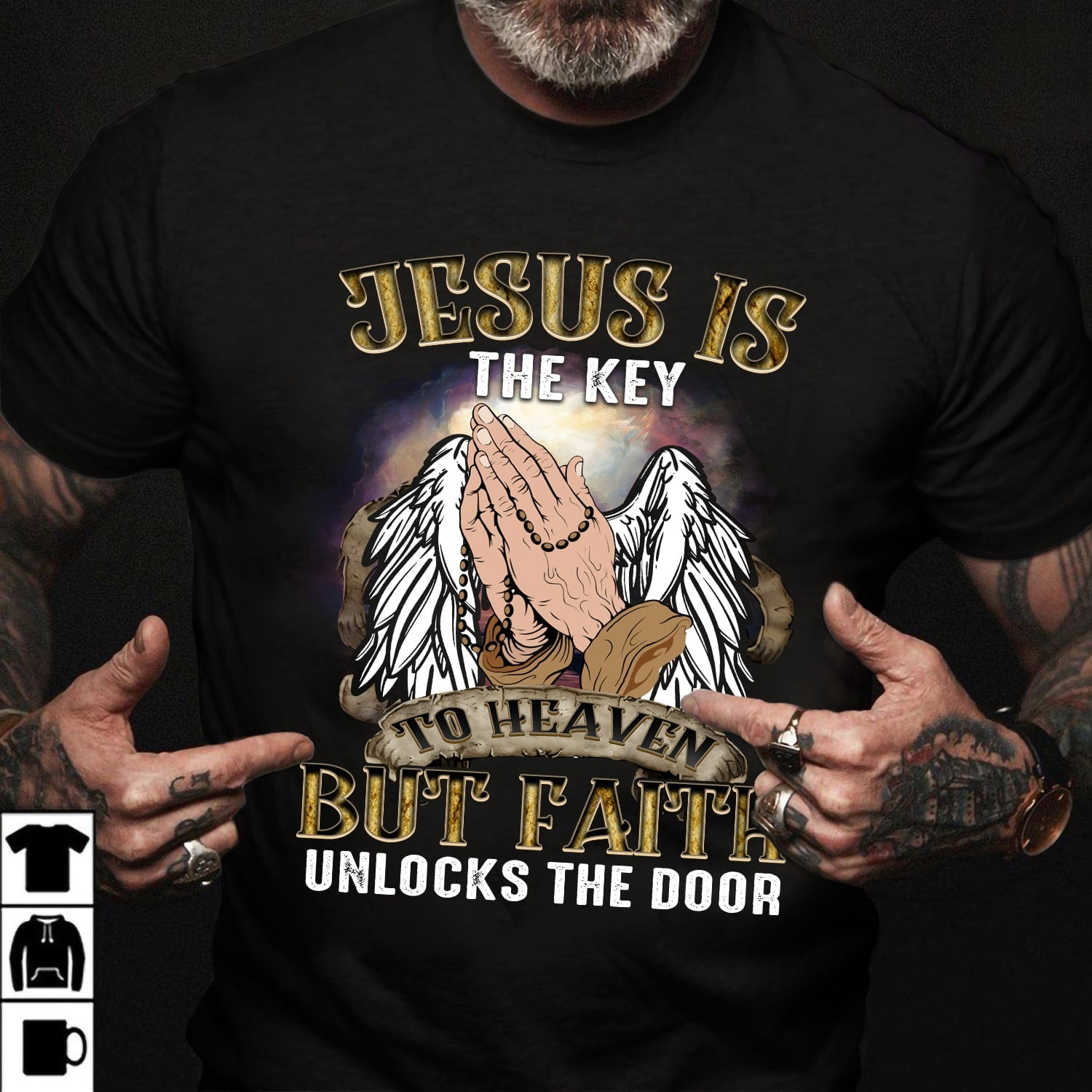 Jesus is the key to heaven but faith unlocks the door - Jesus Apparel ...