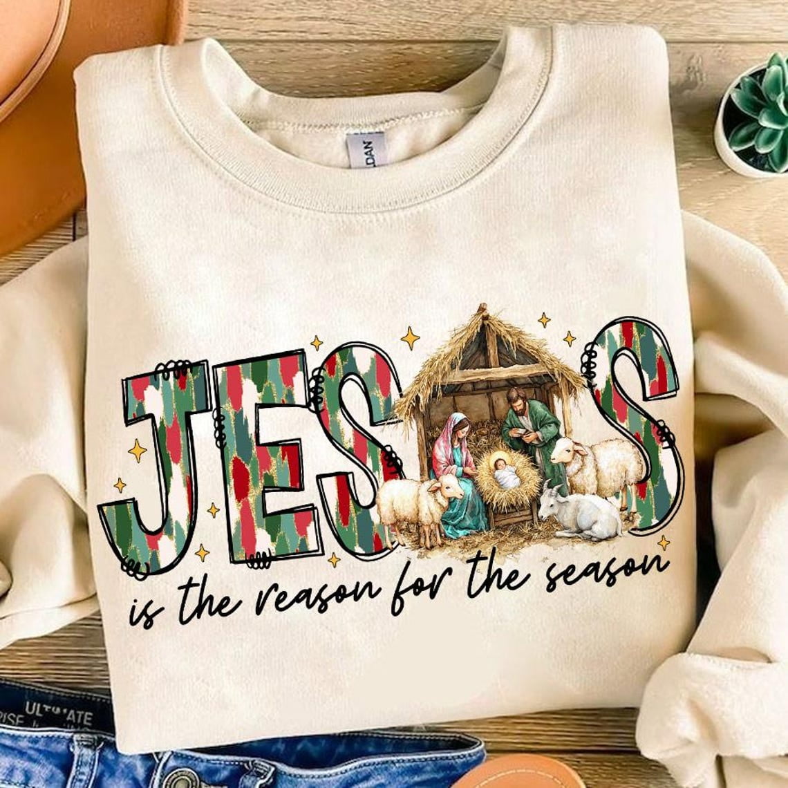 Jesus is the reason for the season, Jesus Winter Holiday, Baby Jesus ...