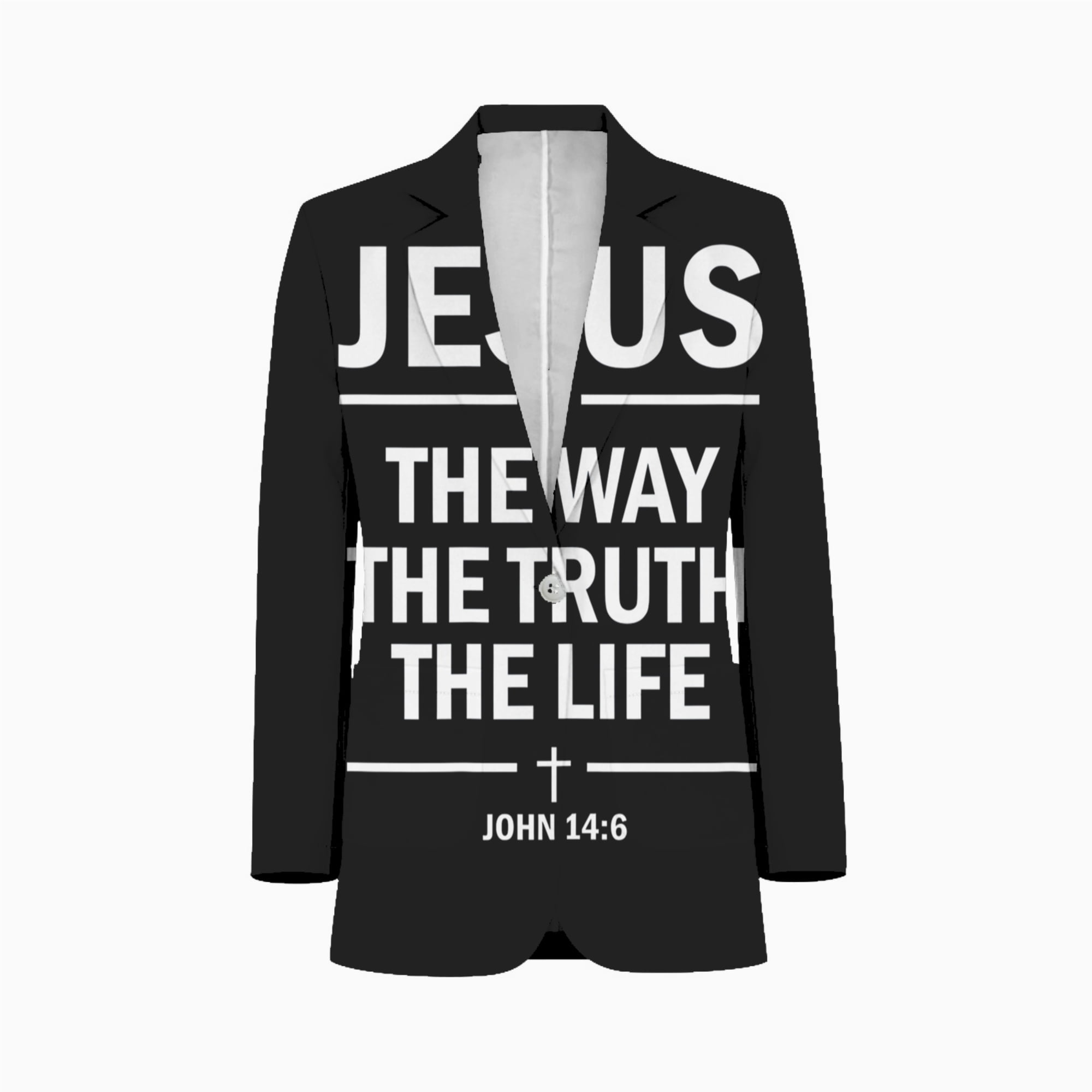 Jesus is the way the truth and the life Mens Suits Shawl Collar Slim ...
