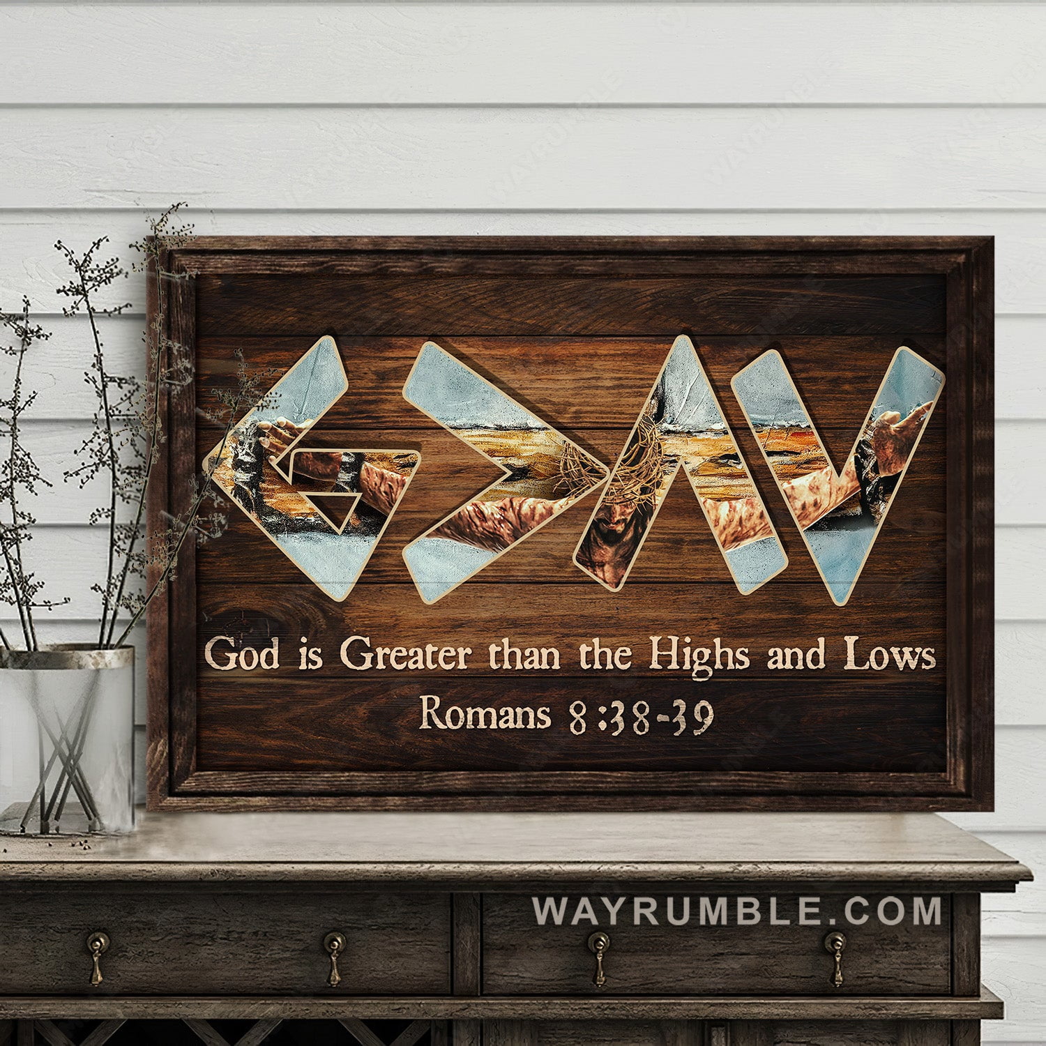Jesus on cross, Highs & lows, God is greater than the highs and lows ...