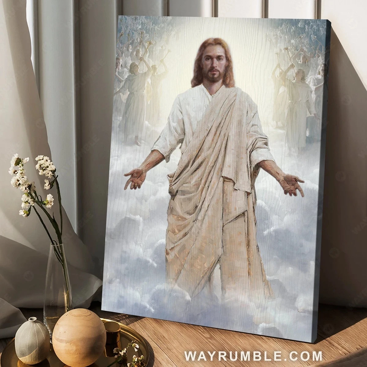 Jesus painting, Heaven, Into the arms of Jesus Christ - Jesus Portrait ...