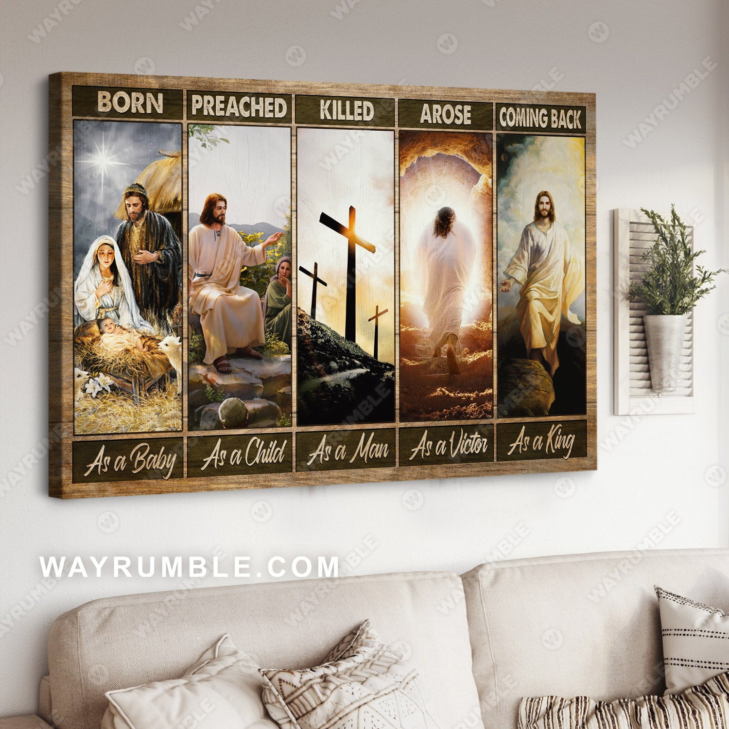 Jesus painting, The life of Jesus, He comes back as a king - Jesus ...