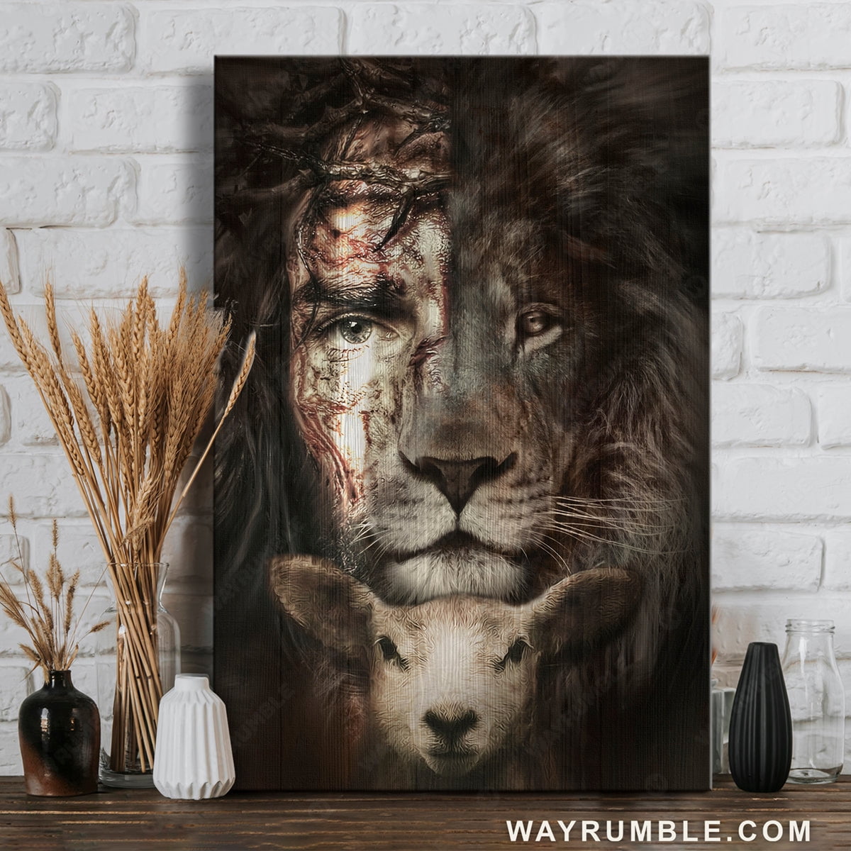 Jesus painting, The lion of Judah, Lamb of God, The perfect combination ...