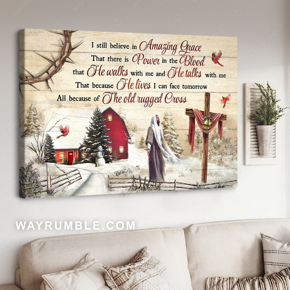 Jesus painting, Winter season, Snow farm, I still believe in amazing ...