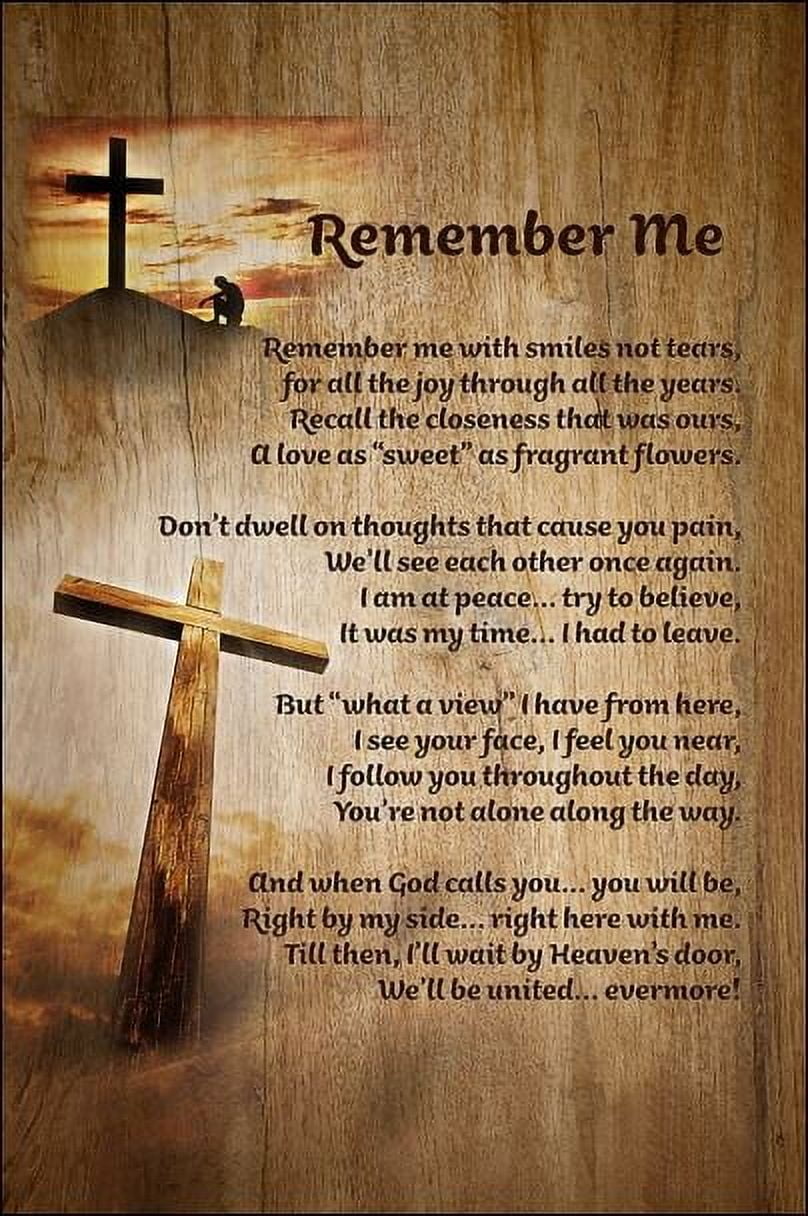 Jesus remember me poster 24 x 36 Inch Poster - Walmart.com