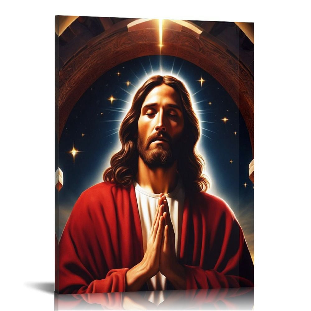 Jesus wall art decor Christian wall art, Jesus Canvas Wall Art Print ...