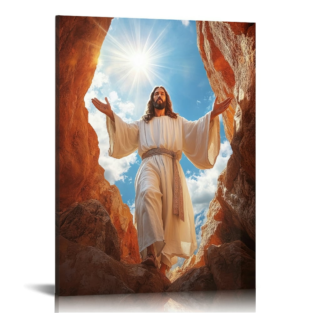 Jesus wall art decor Christian wall art, Jesus Canvas Wall Art Print ...
