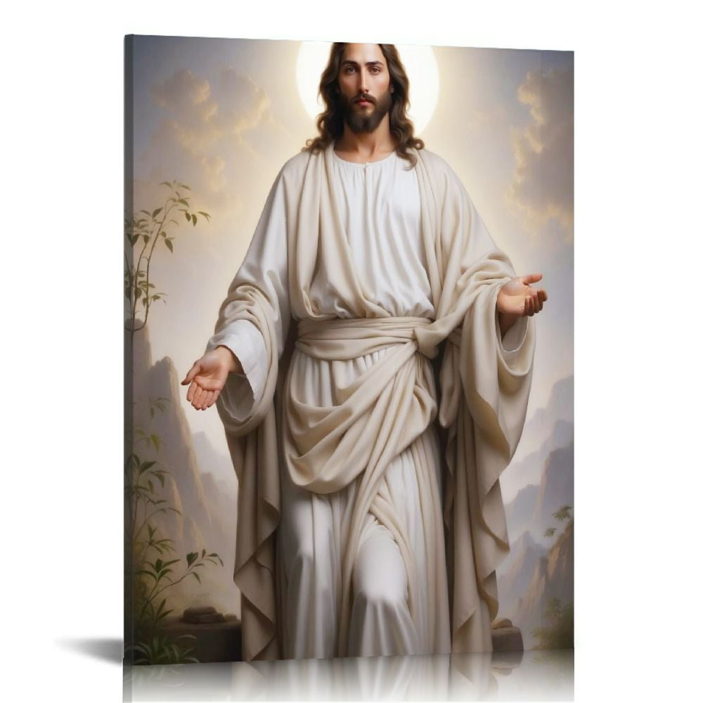 Jesus wall art decor Christian wall art, Jesus Canvas Wall Art Print ...