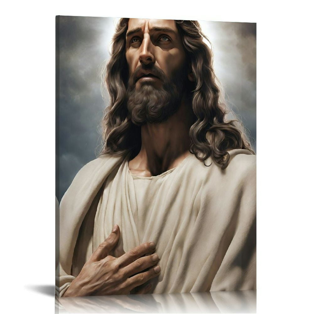 Jesus wall art decor Christian wall art, Jesus Canvas Wall Art Print ...