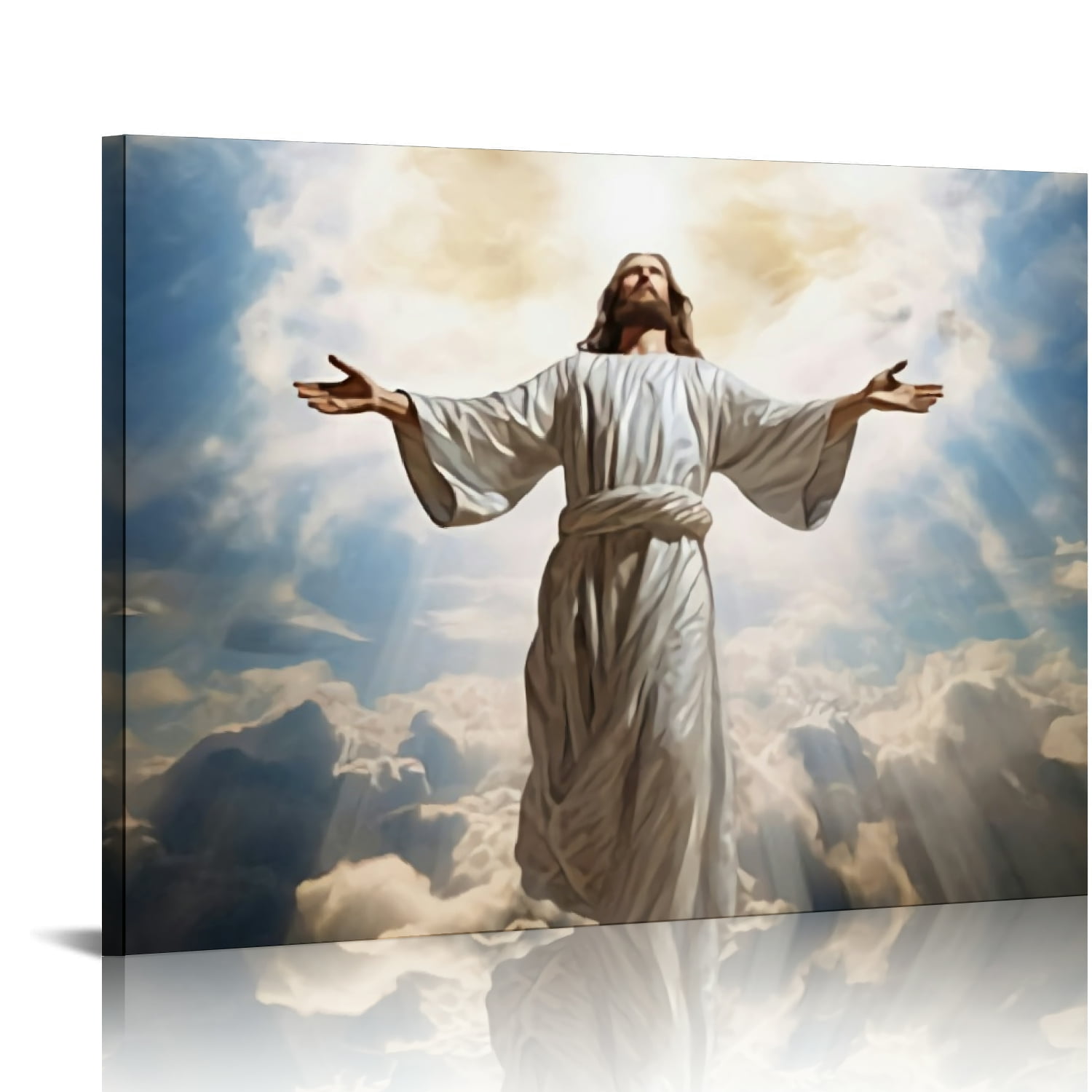 Jesus wall art decor Christian wall art, Jesus Canvas Wall Art Print ...