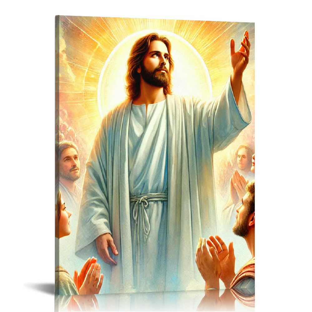 Jesus wall art decor Christian wall art, Jesus Canvas Wall Art Print ...