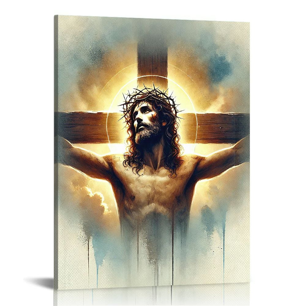 Jesus wall art decor Christian wall art, Jesus Canvas Wall Art Print ...