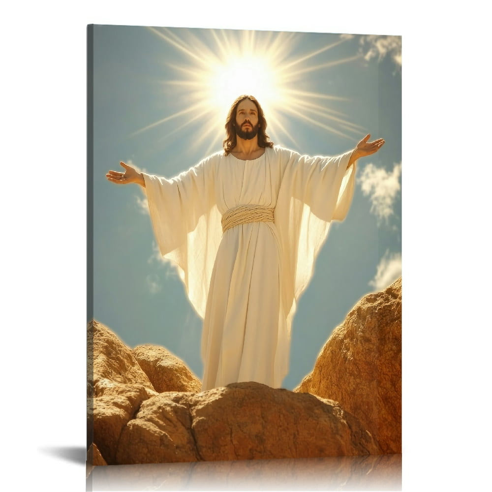 Jesus wall art decor Christian wall art, Jesus Canvas Wall Art Print ...