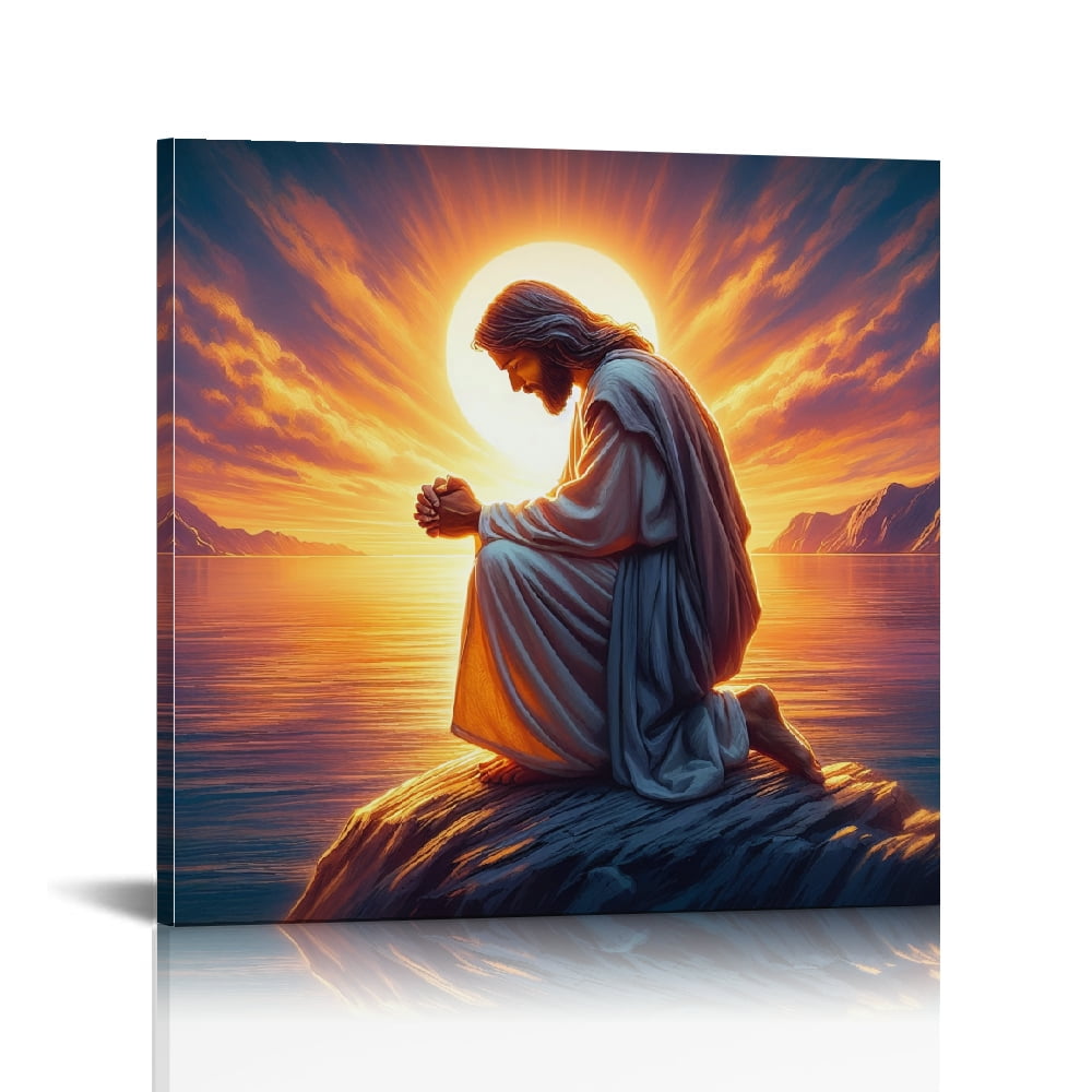 Jesus wall art decor Christian wall art, Jesus Canvas Wall Art Print ...