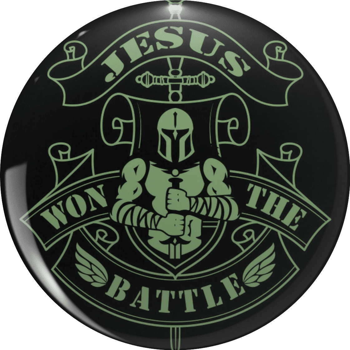 Jesus won the battle, defender and author of the faith. Pin Lapel Pin ...