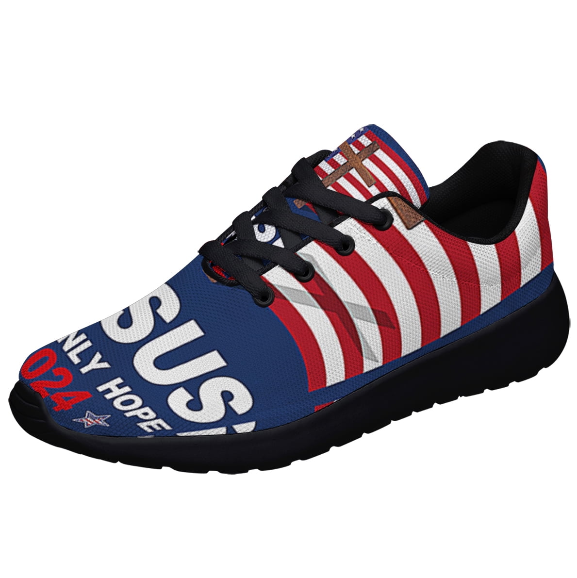 Jesus2024 Our Only Hope Shoes Sneakers Black Size 12 - Walmart.com