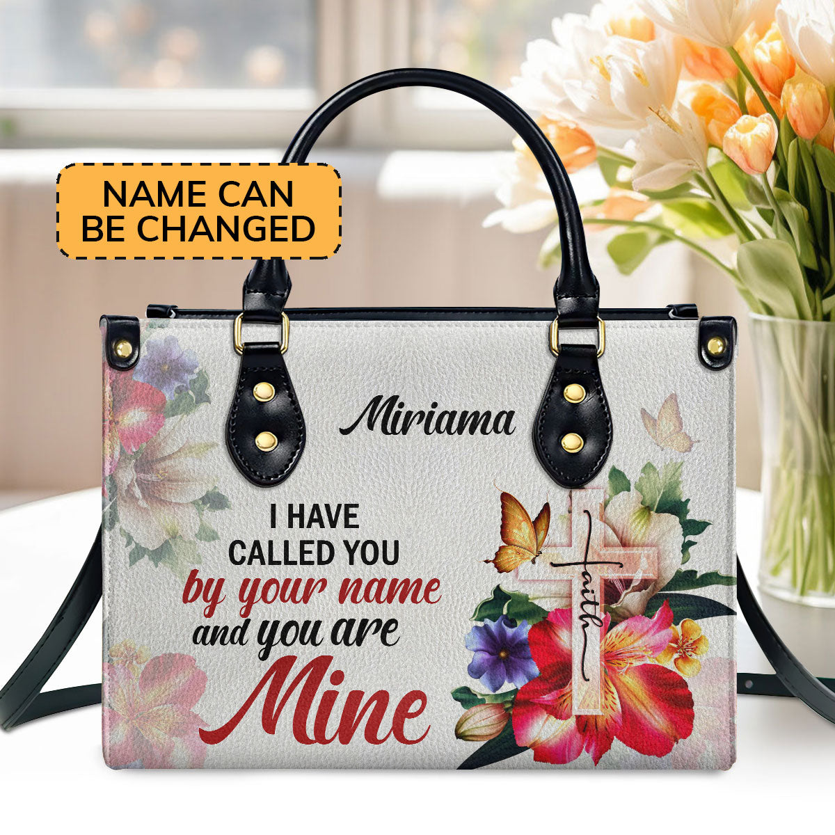 Jesuspirit | Personalized Leather Handbag | I Have Called You By Your ...