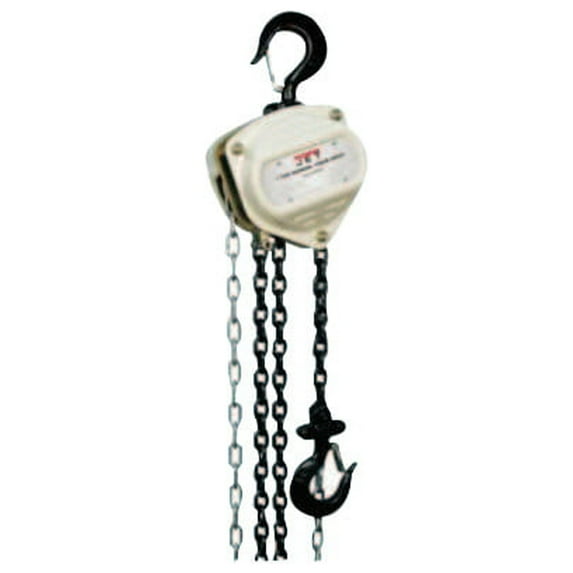 Jet 101910 Contractor 1 Ton Hand Chain Hoist with 10 Foot Lift & 2 ...