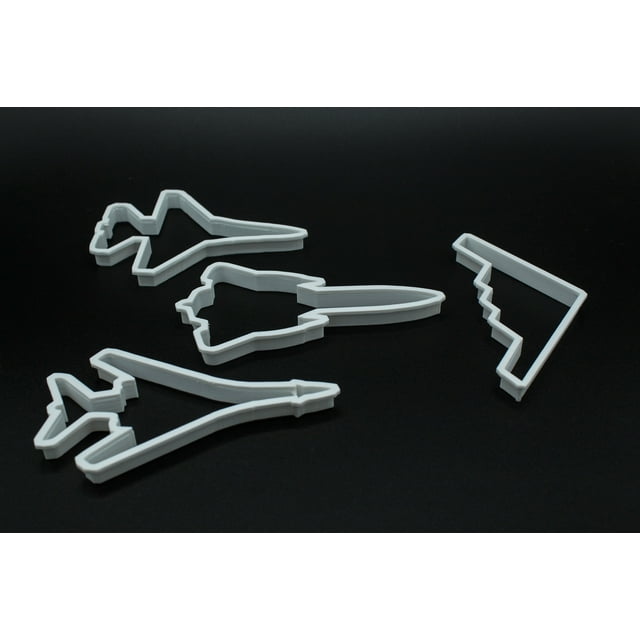 Jet Airplane Cookie Cutters | SR71 Blackbird, F16 Falcon, B1 Lancer, B2 ...
