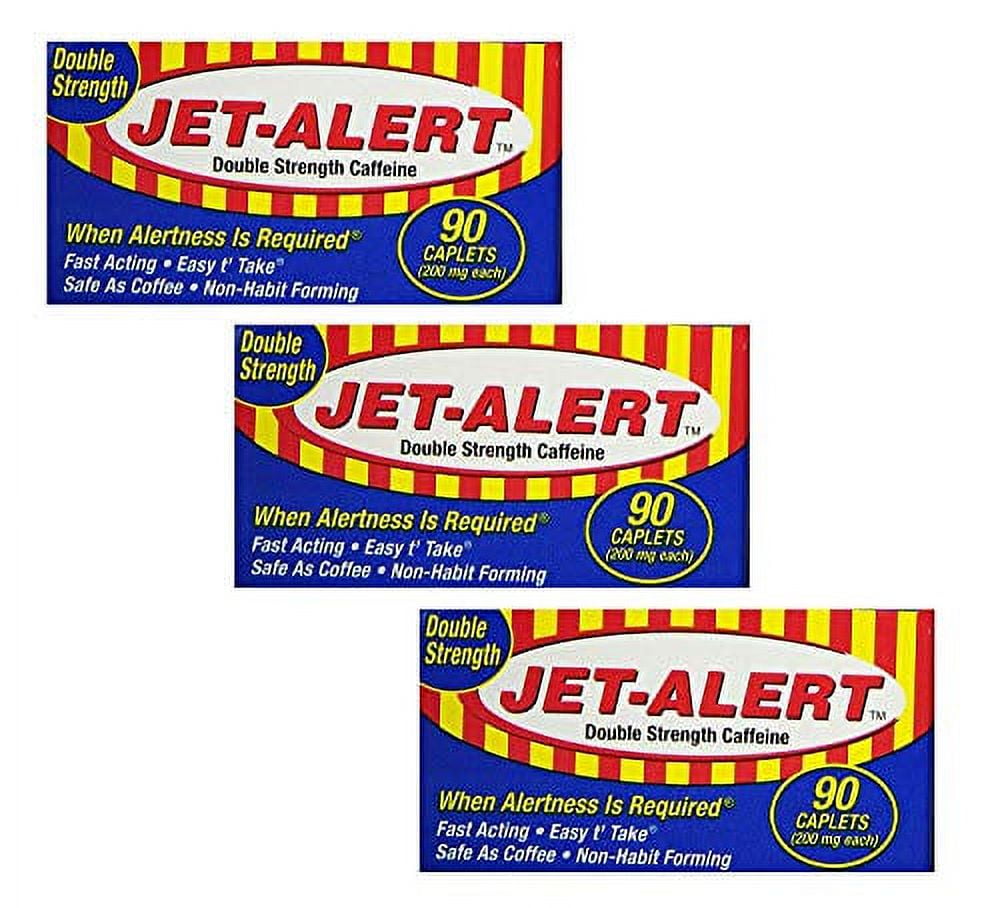 Jet-Alert Double Strength, 90 caplets (3) - Walmart.com