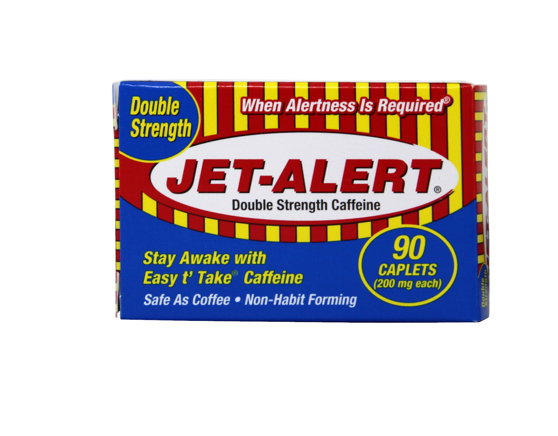 Jet Alert Double Strength Alertness Aid 200Mg Caplets 90 Each - Walmart.com