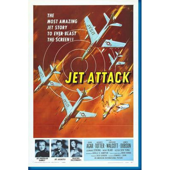 Jet Attack Movie Poster 16x24 Poster Medium Art Poster 16x24 Unframed ...