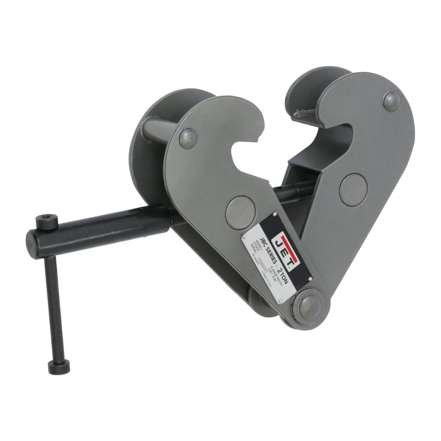 Jet 252720 Heavy Duty Steel Frame 2 Ton Up To 10-5/8 Inch Wide Beam ...