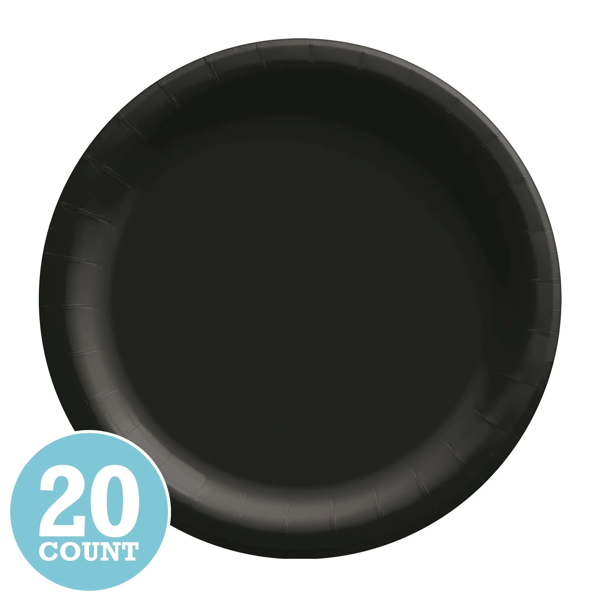 Jet Black 9 Paper Plate 20 ct - Walmart.com
