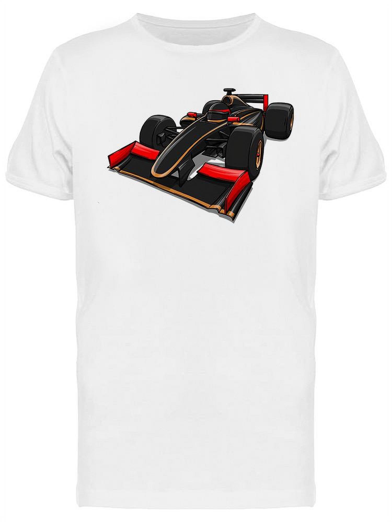 Jet Black And Red Racing Car. T-Shirt Men -Image by Shutterstock, Male ...