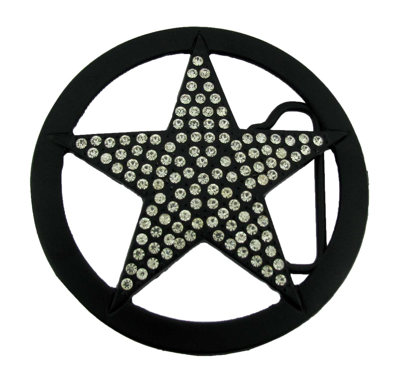 Jet Black Lone Texas Star Bling Rhinestones Cowgirls Rodeo Texans Belt ...
