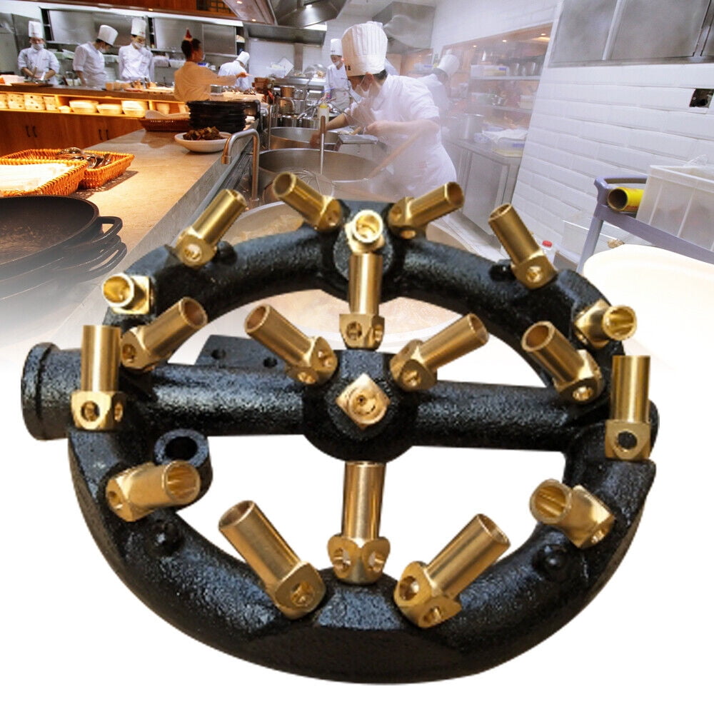 Jet Burner 20 Tips Natural Gas, Cast Iron & Brass Round Shape Wok ...