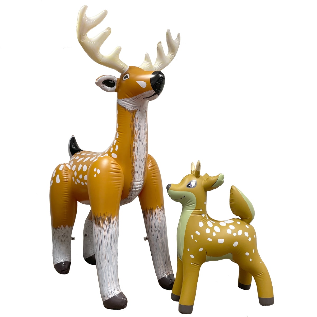 Jet Creations 2 Pack Inflatable Spotty Deer, 74 inch & 36 inch, JC ...