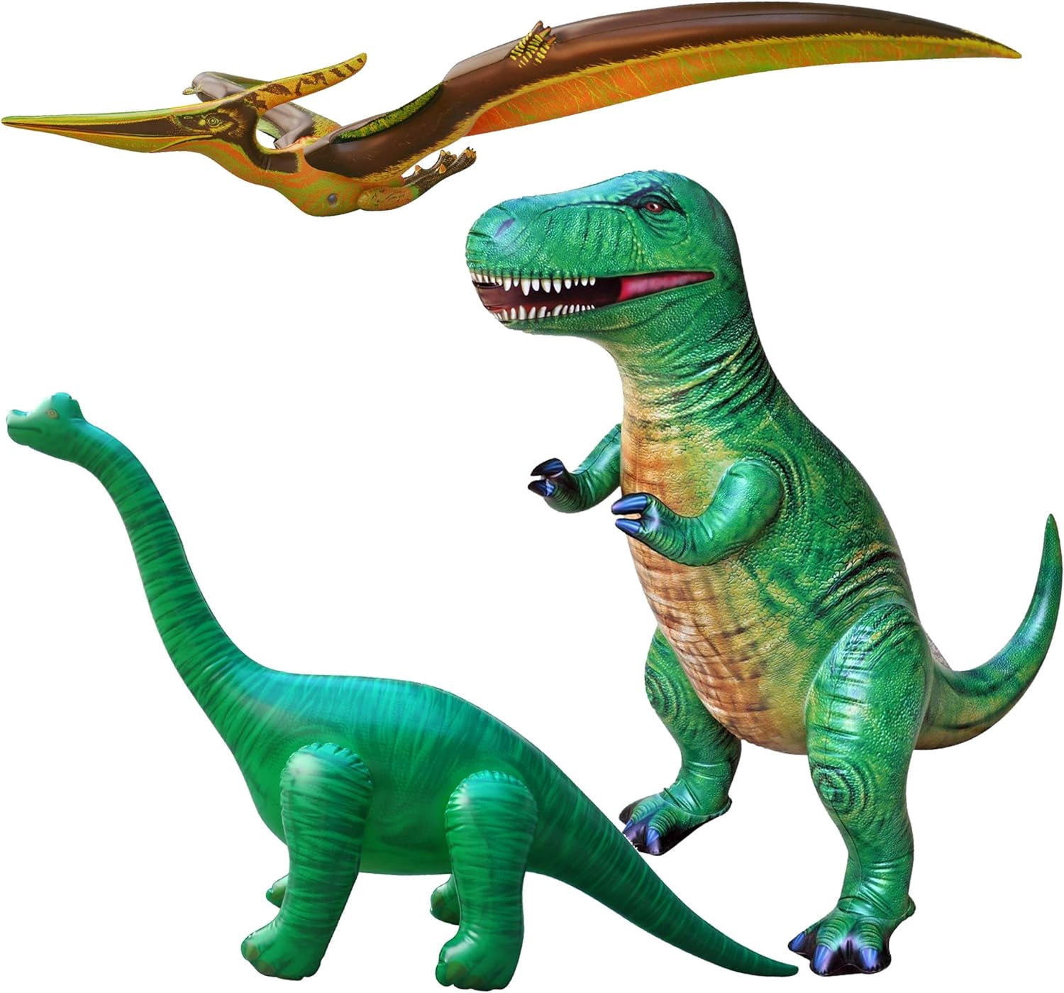 Jet Creations Inflatable Dinosaurs 3 Pack Inflatable T-Rex ...