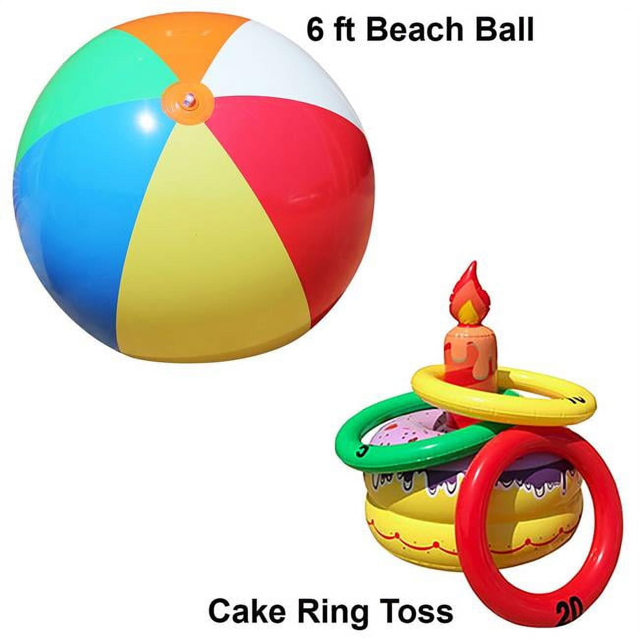 Jet Creations JC-D034 6 ft. Beach Ball & Cake Toss Game - Walmart.com