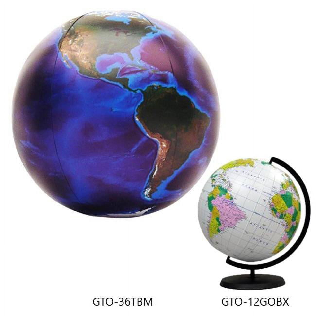 Jet Creations JC-D065 36 in. Blue Marble Globe & 12 in. Globe with ...