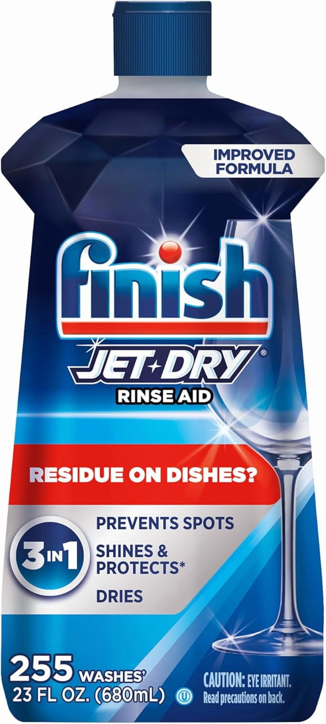 Jet-Dry Dishwasher Rinse Aid, Compatible with Dishwasher Detergent ...
