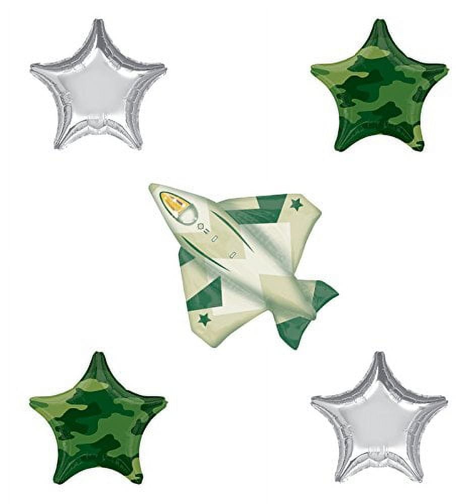 Jet Fighter Party Supplies Birthday Balloon Bouquet - Walmart.com