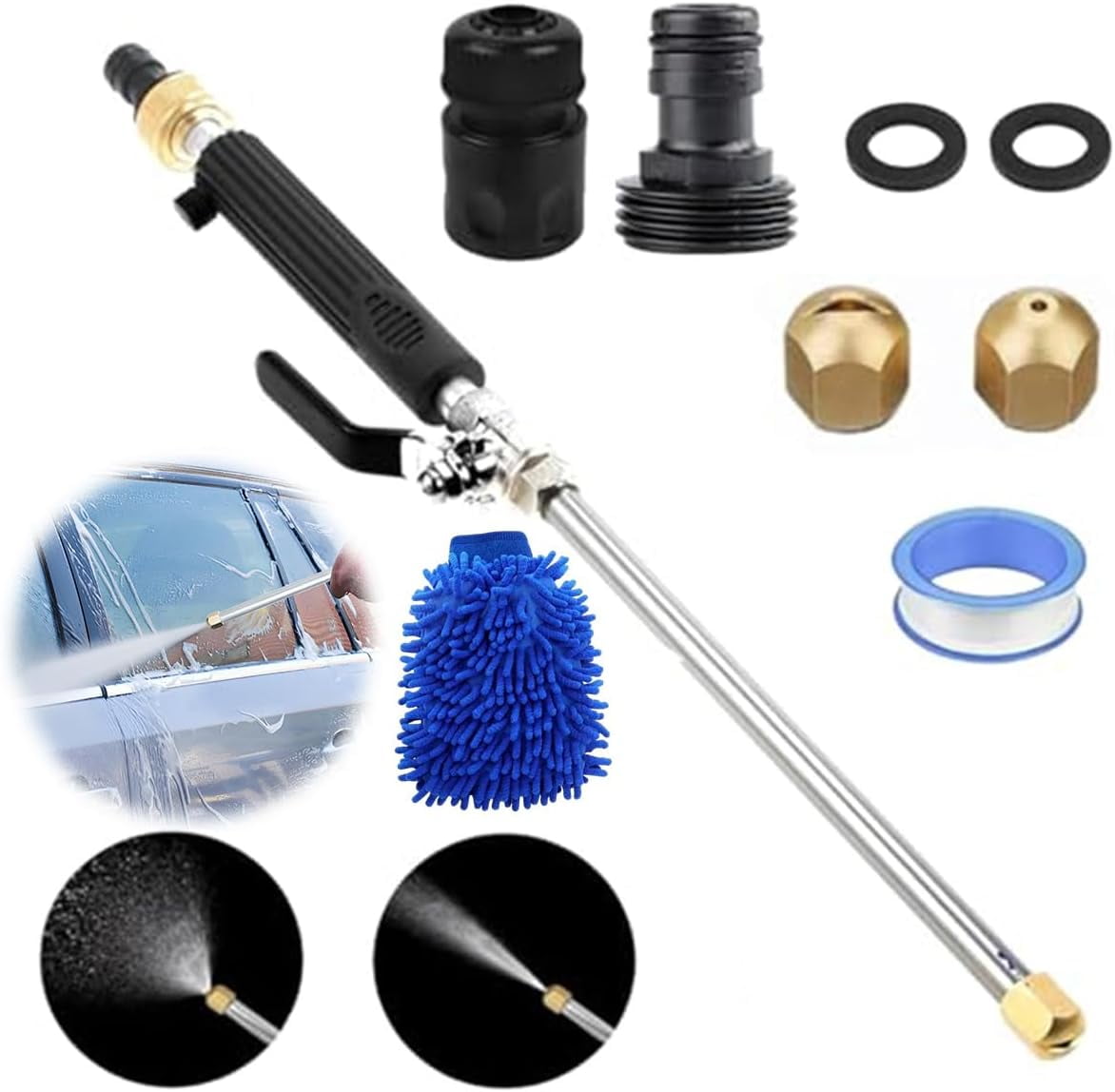 Jet Flux Pressure Washer，Upgraded 2-in-1 Jet Flux Power Washer with 2 ...